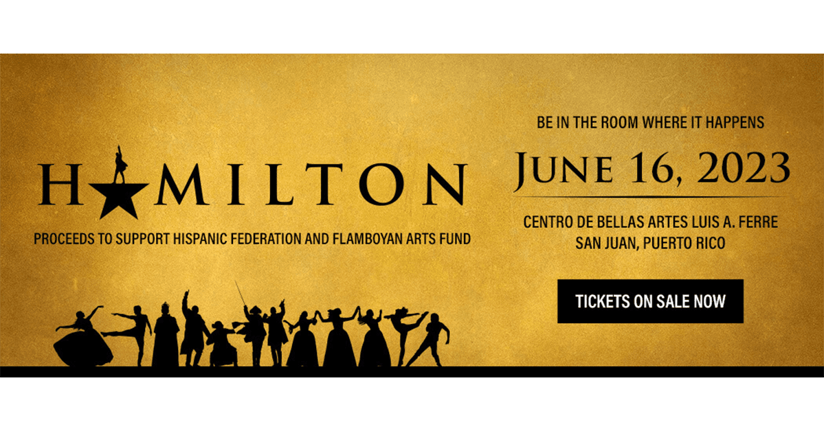 HAMILTON regresa a puerto rico con una presentación benéfica especial ...